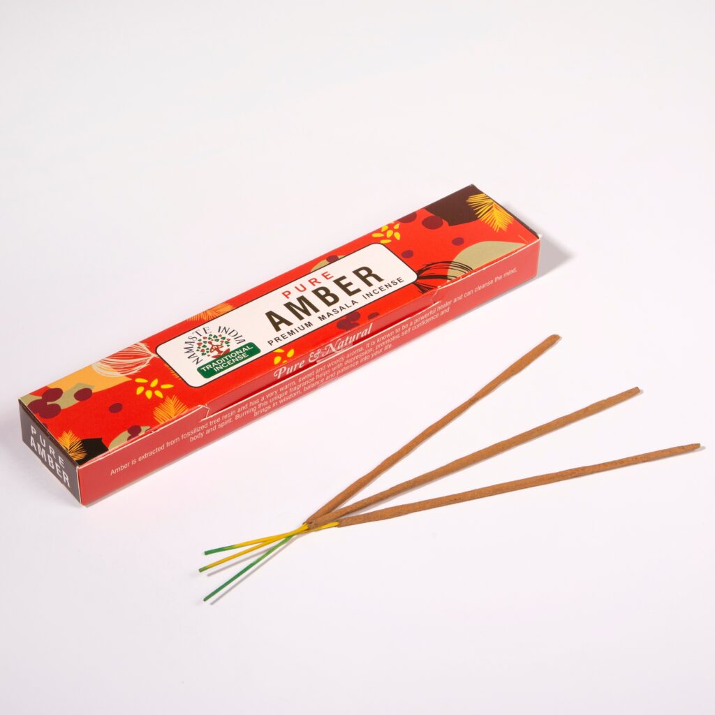 🌿 Pure Amber Masala Incense Sticks | Natural Aroma in Lebanon